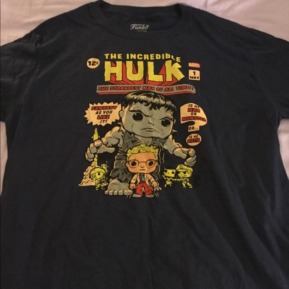 Funko | Shirts | Funko X Marvel Incredible Hulk Tee Mens Med | Poshmark